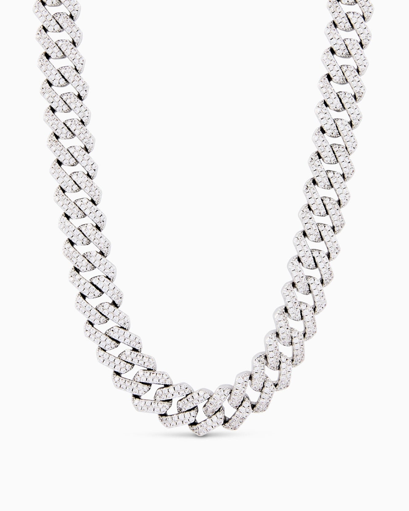 Iced Out Cuban (Silver) 12mm – KOLT&CO